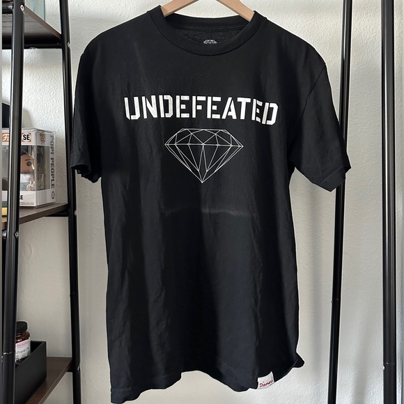 Undefeated | Shirts | Rare Black Undefeated X Diamond Collaboration Tee ...